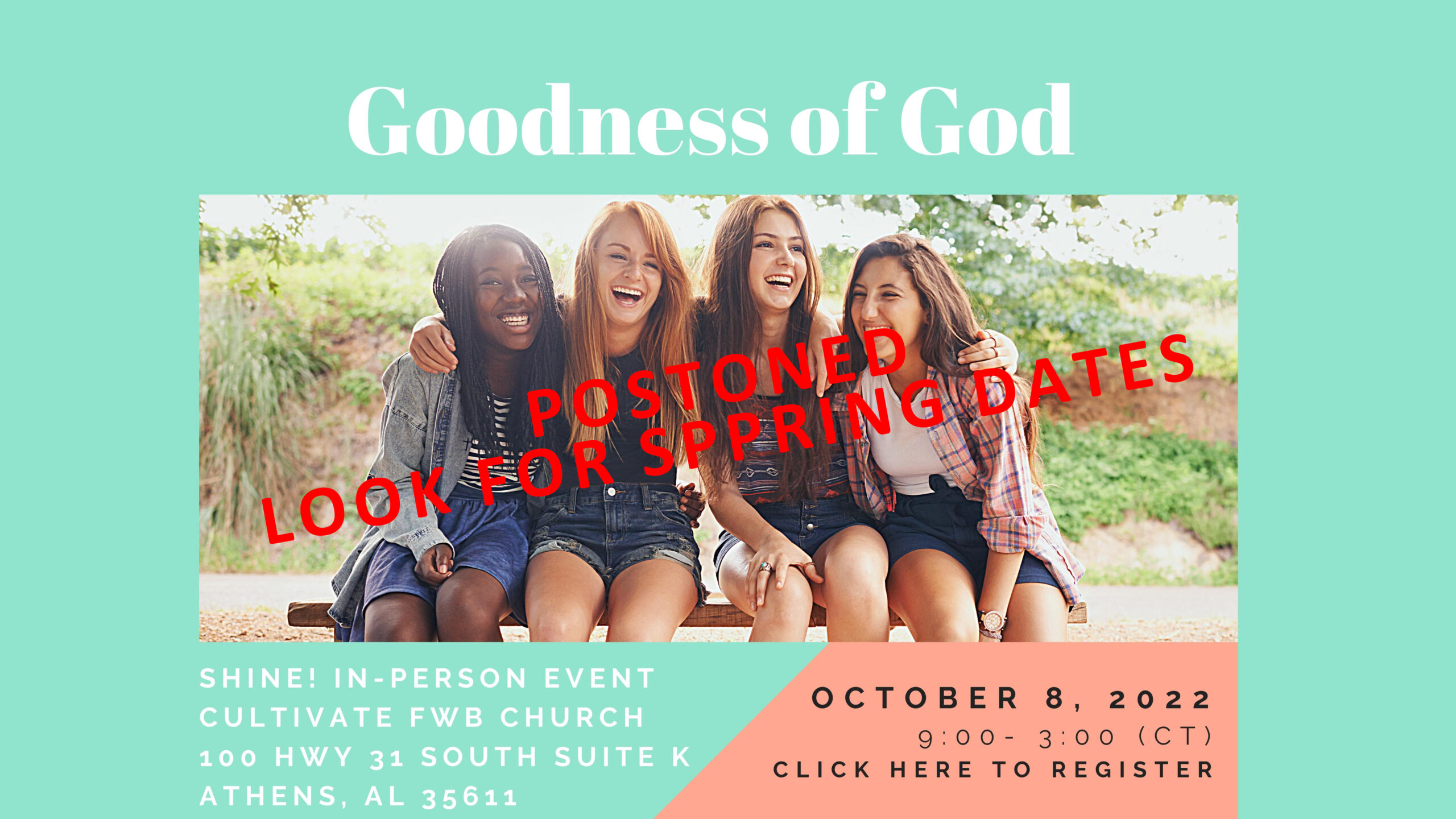 Goodness of God Shine Eventpostponede | Women Nationally Active for Christ